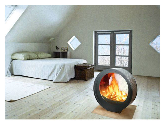 SR Nepal: Movable Contemporary Fireplace