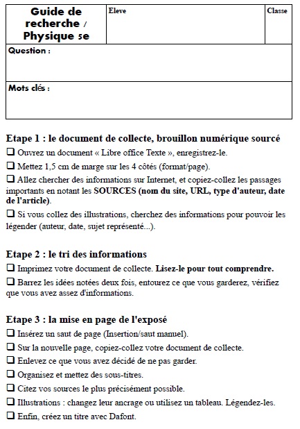 Clairement profdoc: Exposés en Sciences Physiques en 5e