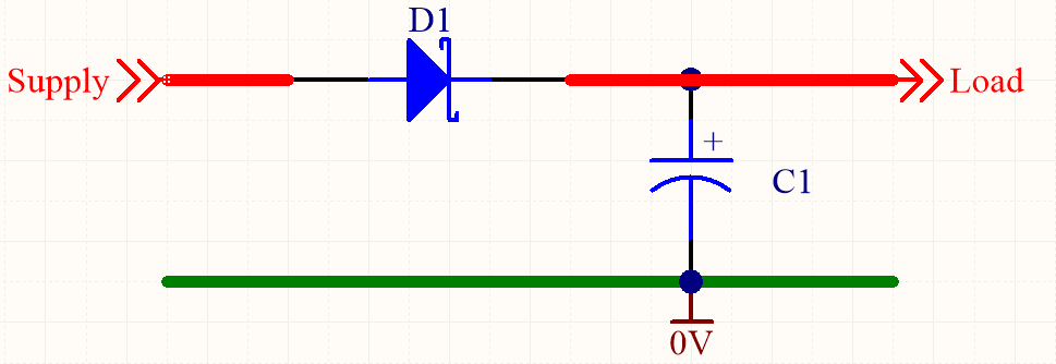 Electronics Blog: Diode charging supercap solar battery