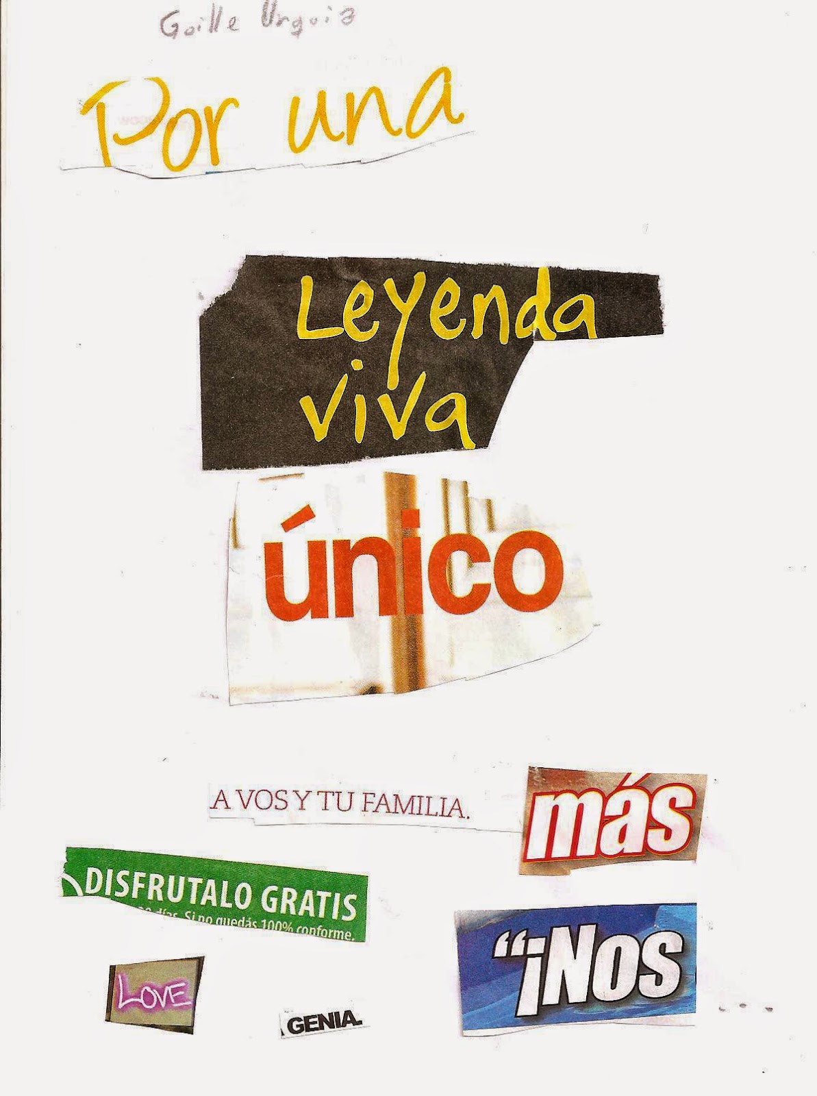 Los palabristas: Poema collage de Guillermina