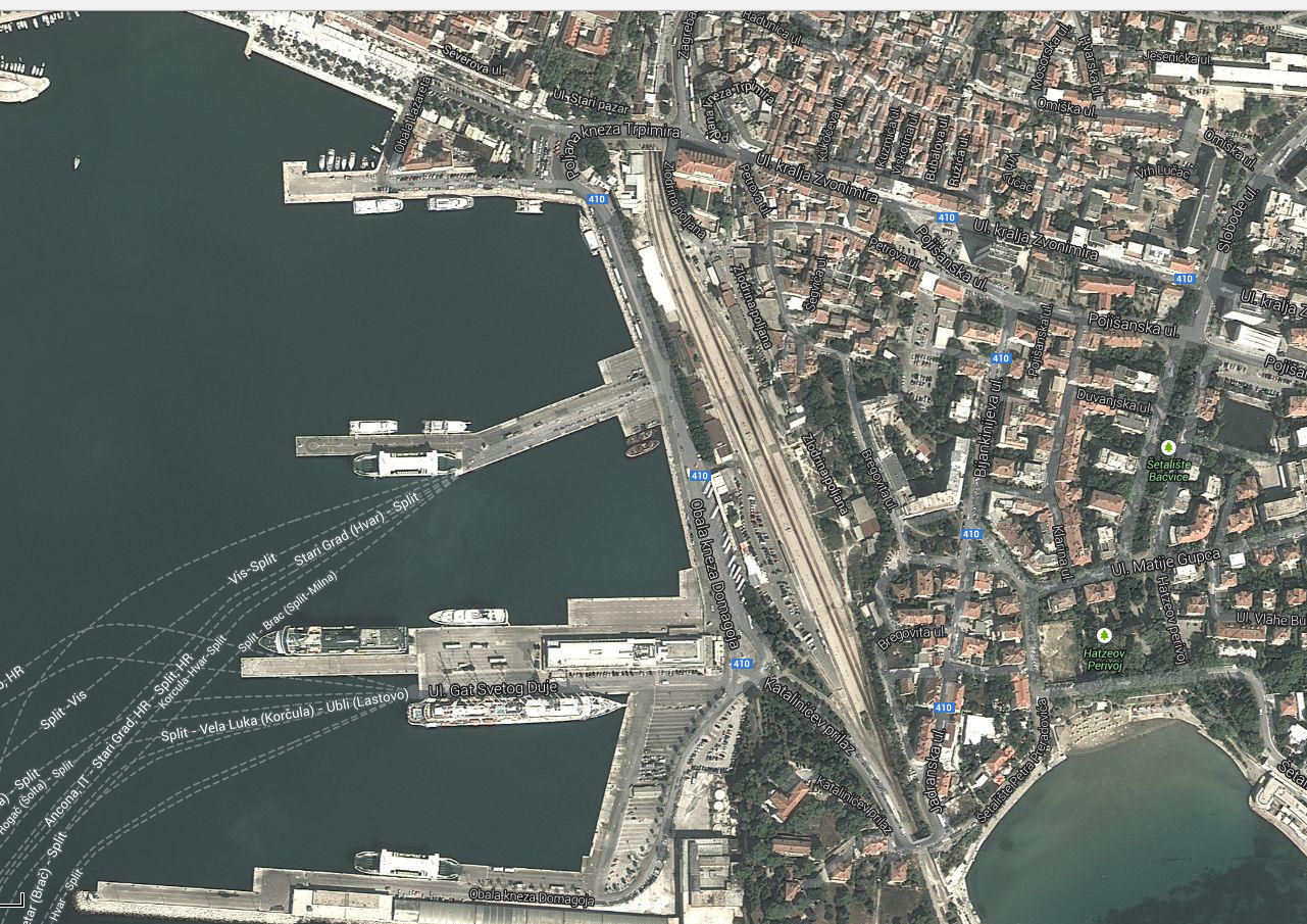 O wyspie Hvar w Chorwacji: Prom na Hvar ze Splitu, Split - Stari Grad ...