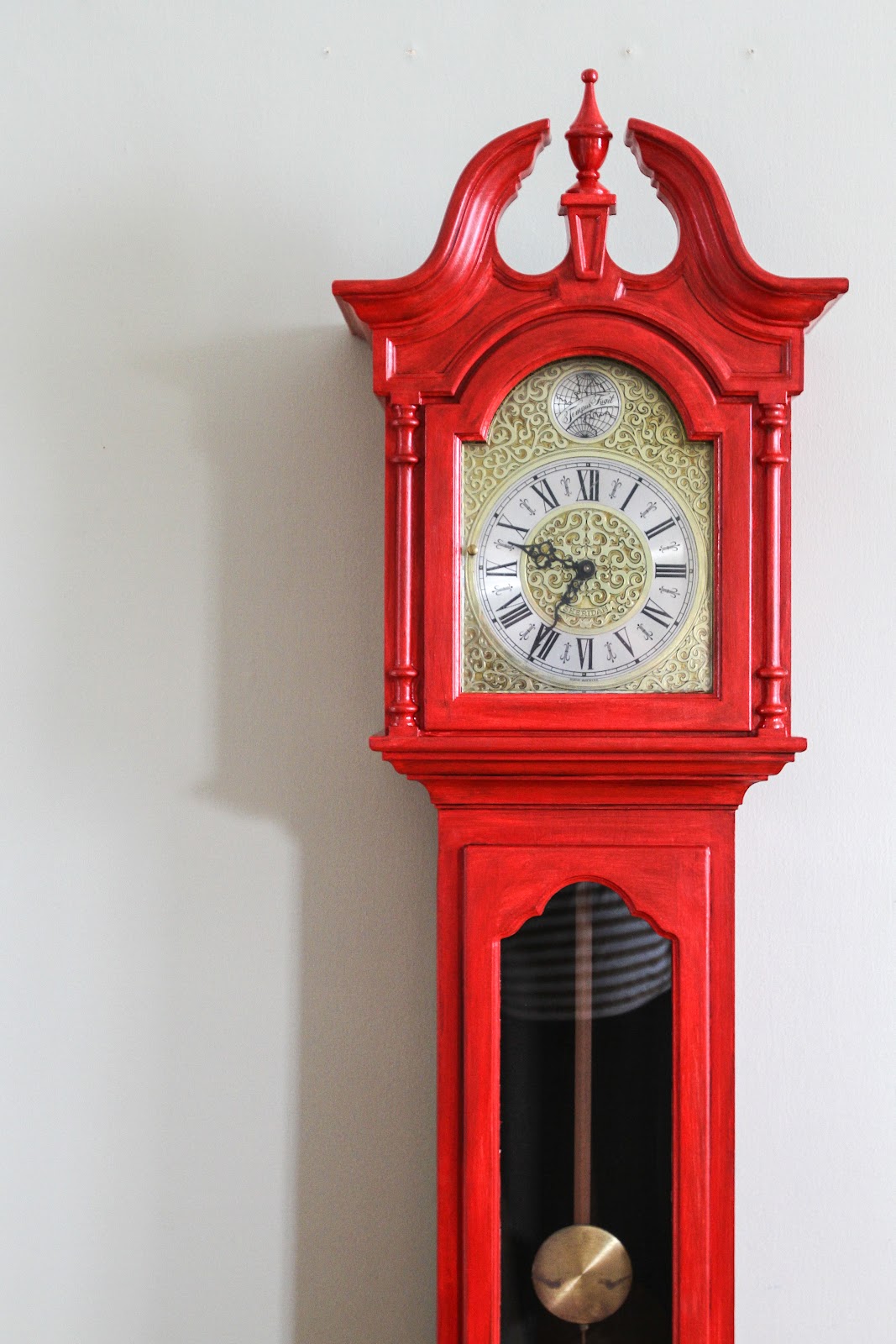 The Little Red Chair: Grandfather Clock Before&After!