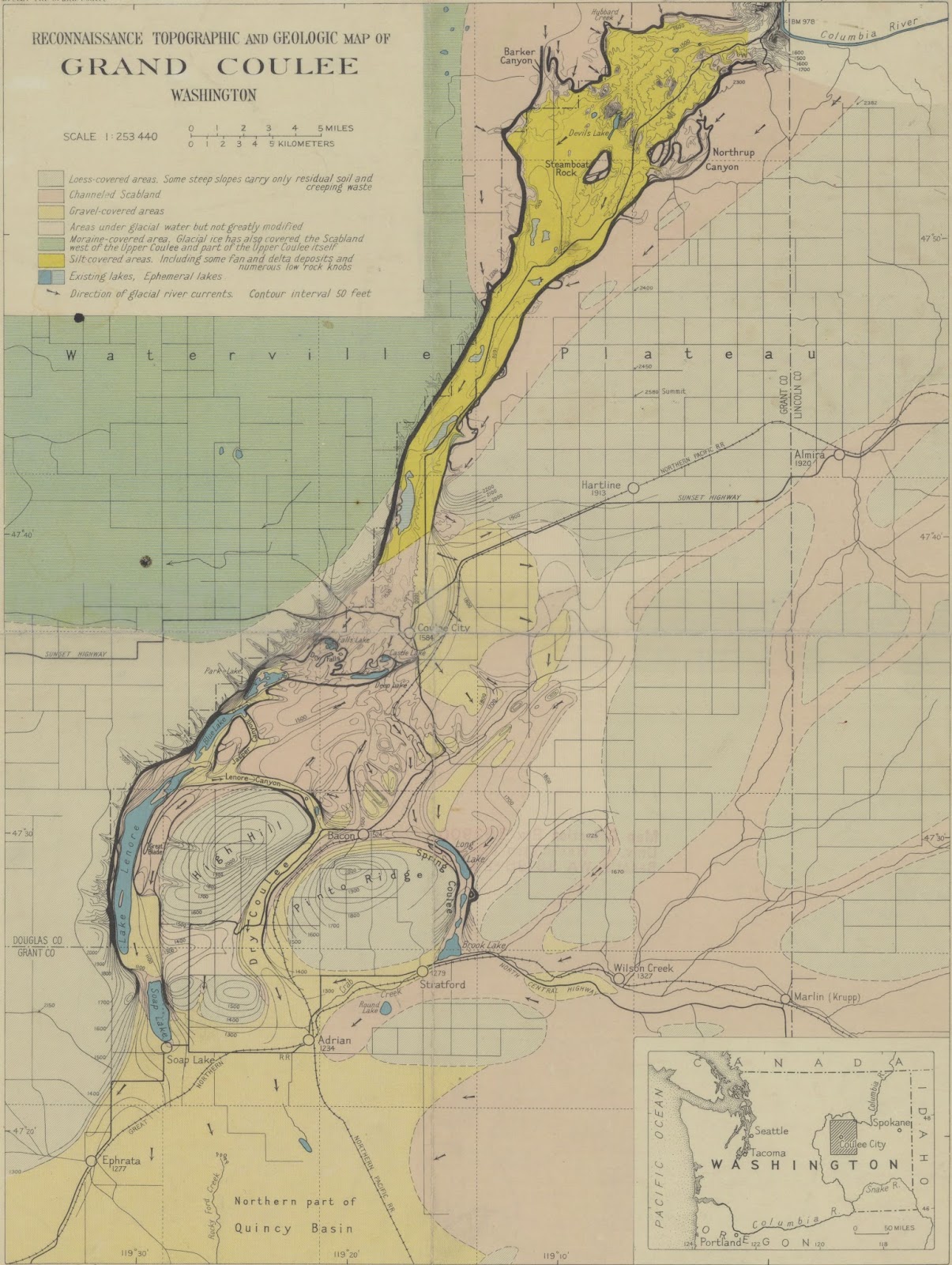 Big Bend Railroad History: Grand Coulee Flow Map