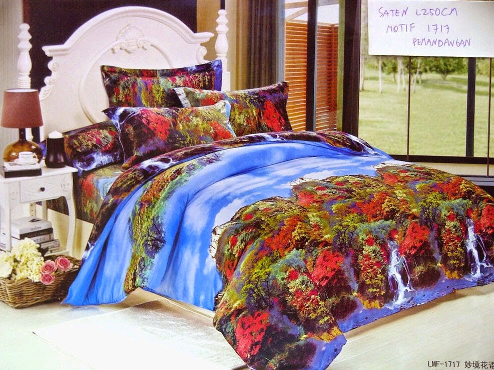 Sprei Jepang Motif Pemandangan - Lovina Sprei * Jual Sprei dan Bedcover ...