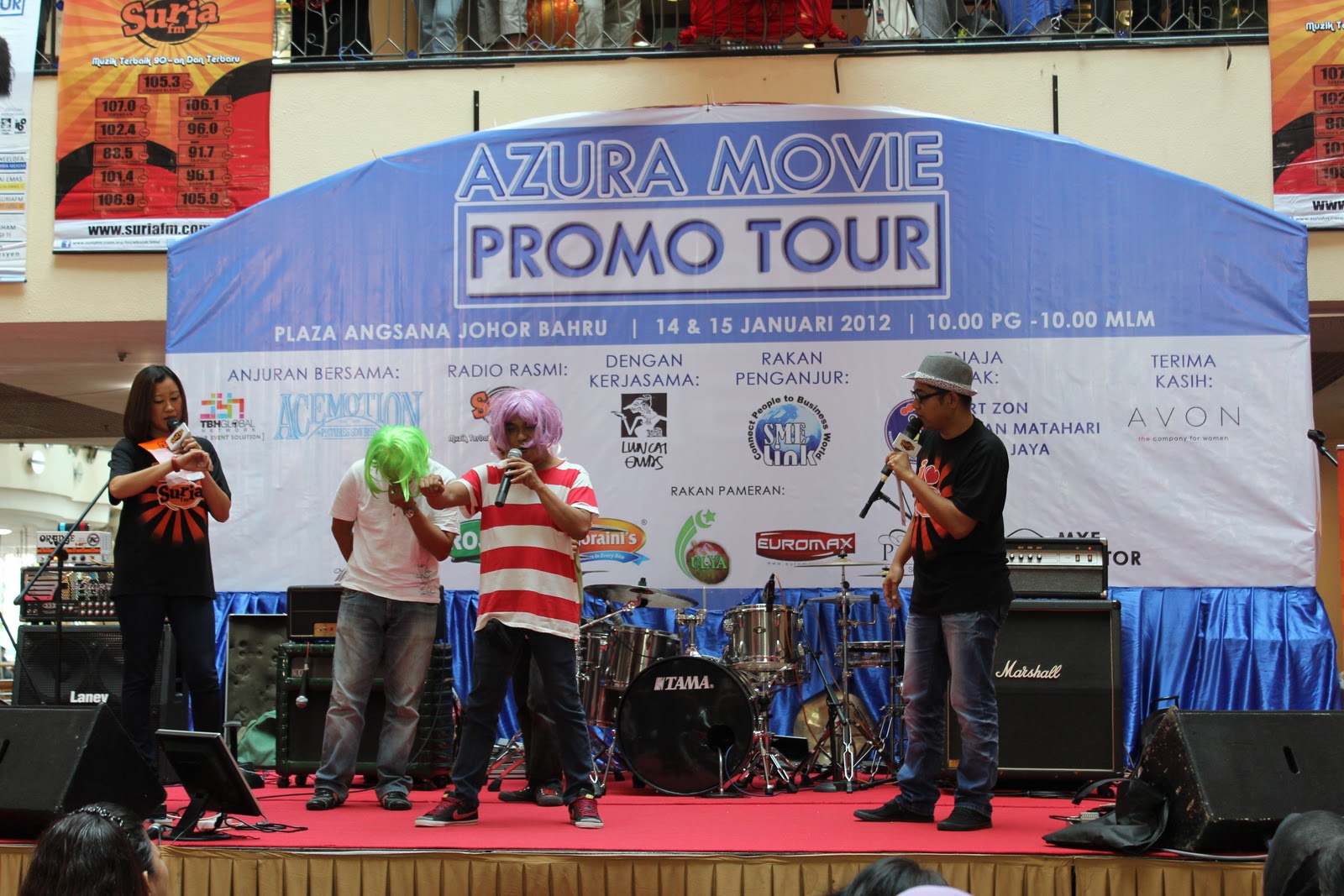 Azura Movie Promo Tour 14/1/2012 ~ Fan Dj Lin Cinta Mania