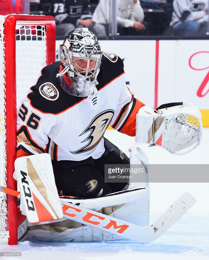 I Love Goalies!: John Gibson 2017-18 Mask