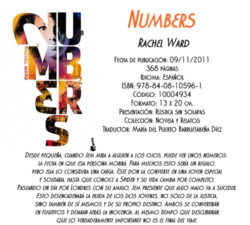 Fabricando sueños: Reseña Numbers, Rachel Ward.