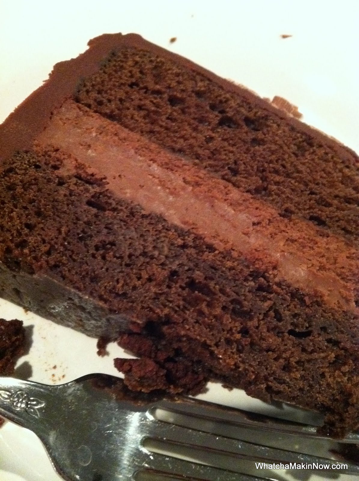 Whatcha Makin' Now?: Chocolate Cheesecake Cake from Recipe Girl