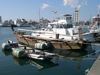 Japanase Traditional pole and line fishing boat