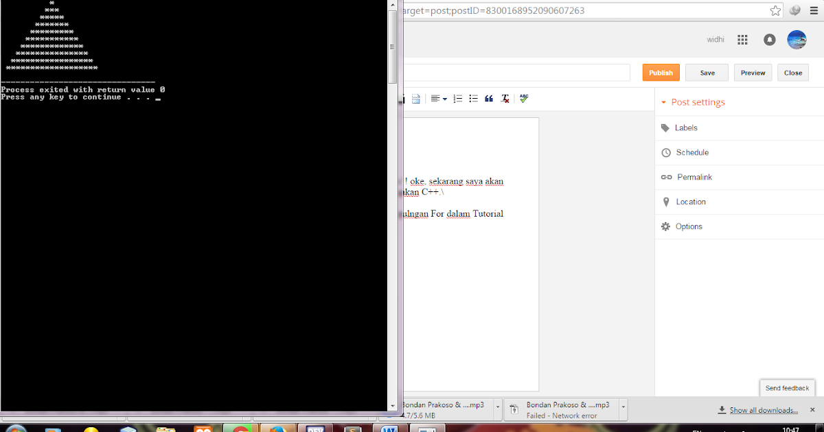 Seputar Teknologi: Tutorial Membuat Segitiga bintang atau piramid dengan mudah menggunakan C++ ...