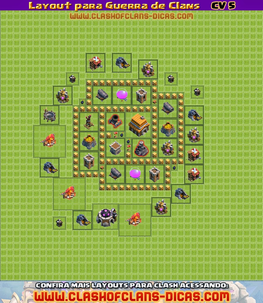 O Jogador: Layouts CV 5 Para GUERRA