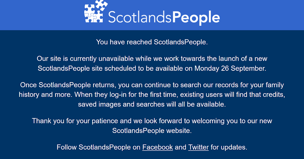 The GENES Blog: New ScotlandsPeople site launches Monday 26th Sept