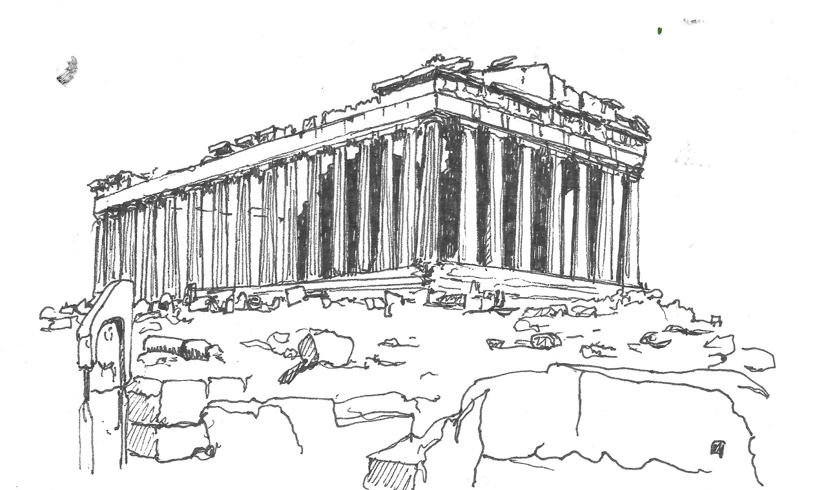 Parthenon Sketch