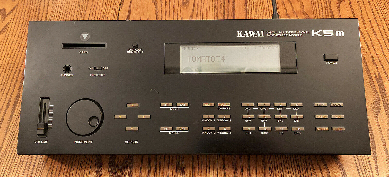 MATRIXSYNTH: Kawai K5m Digital Additive Synthesizer Module (1987) SN 142634