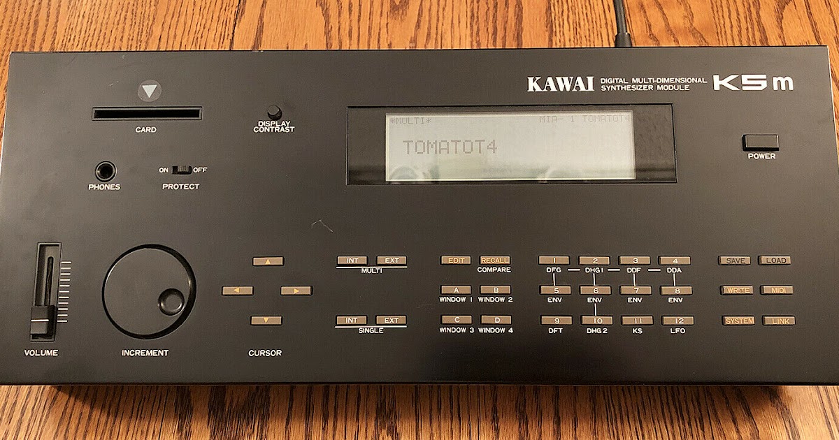 MATRIXSYNTH: Kawai K5m Digital Additive Synthesizer Module (1987) SN 142634