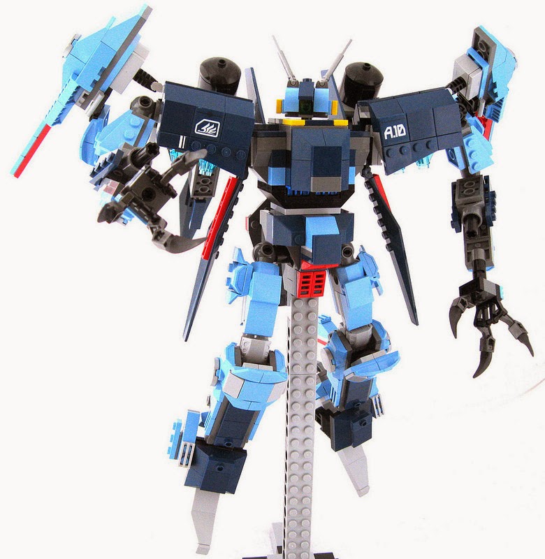 A Collection of Home Made Gundam inspired Lego by Ryan