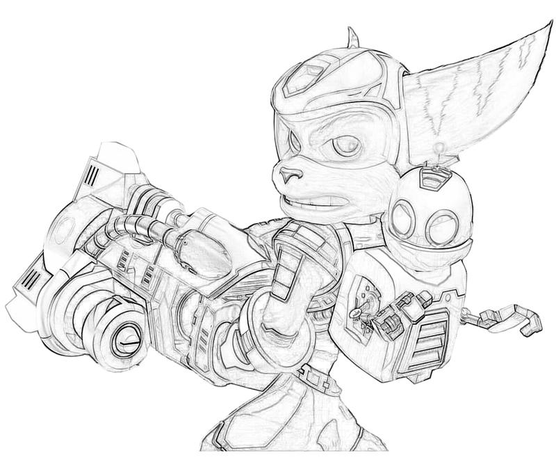 Ratchet And Clank Coloring Pages Coloring Pages