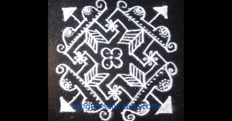 10 x 10 dots rangoli ,10 pulli kolangal