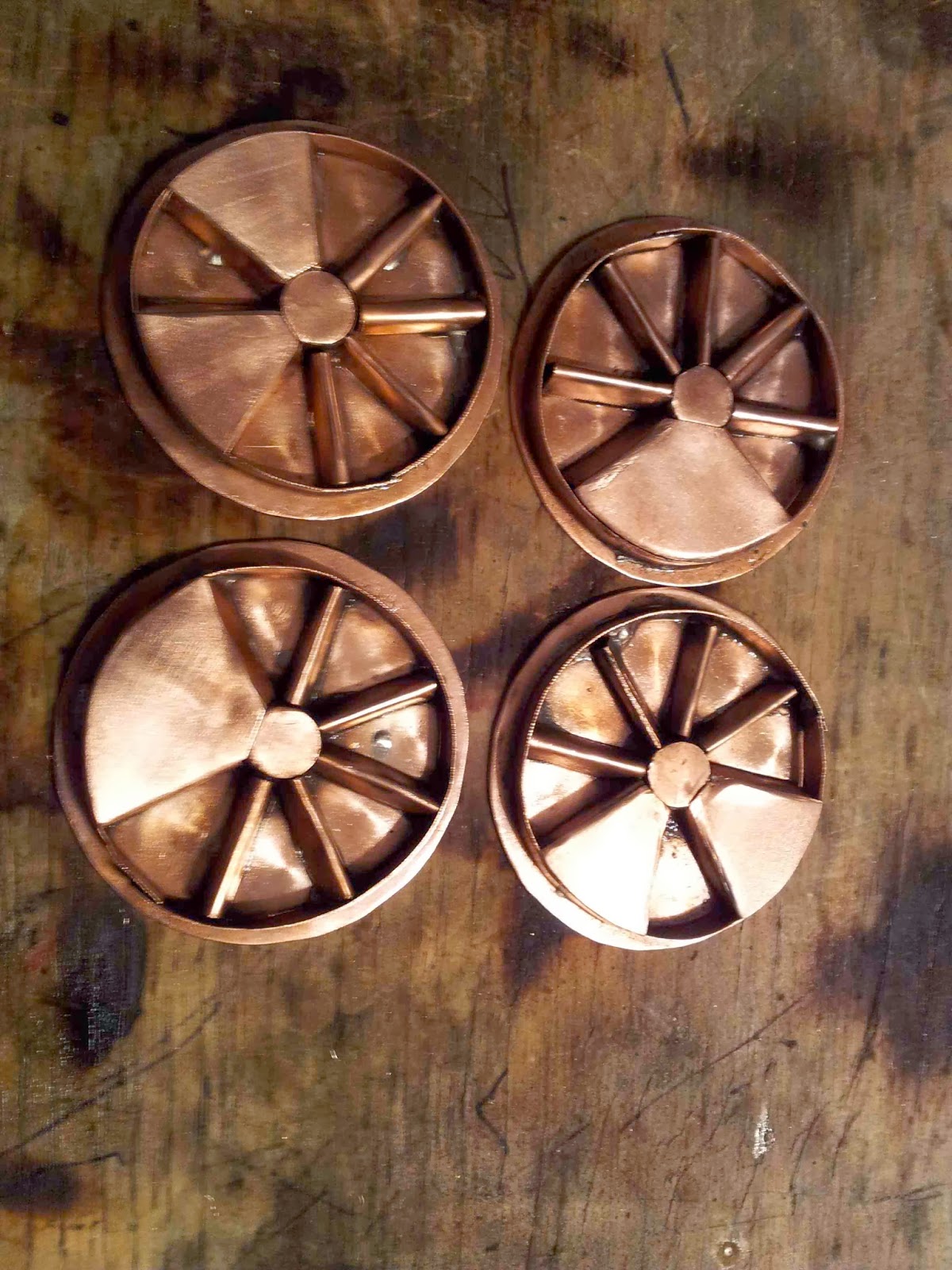 Precision Copper Art: Adding counterweight
