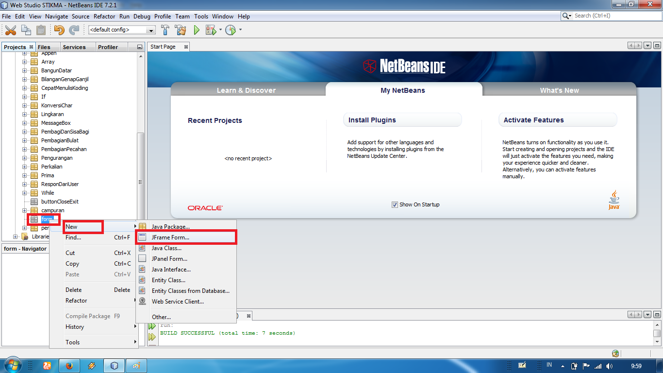 Frame Form Java Netbeans | Membuat Frame Form Java Netbeans ~ Materi ...