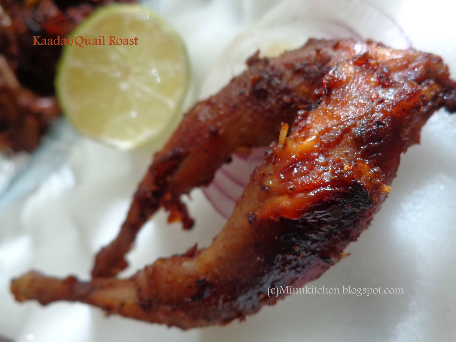 Kaadai/(Quail) Roast(Restaurant Style) ~ Minu's Kitchen