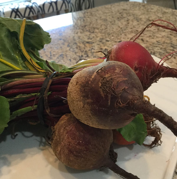 Easy Roasted Beets and Sautéed Beet Greens