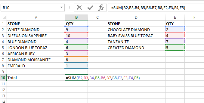 Excel-VBA Solutions: Sum Function (Worksheet) Excel-VBA Solutions: Sum Function (Worksheet)