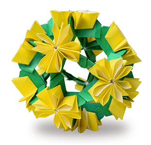 Origami A Dandelion - Easy Origami instructions For Kids
