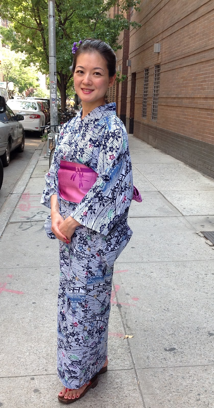 Summertime is time for wearing a Yukata