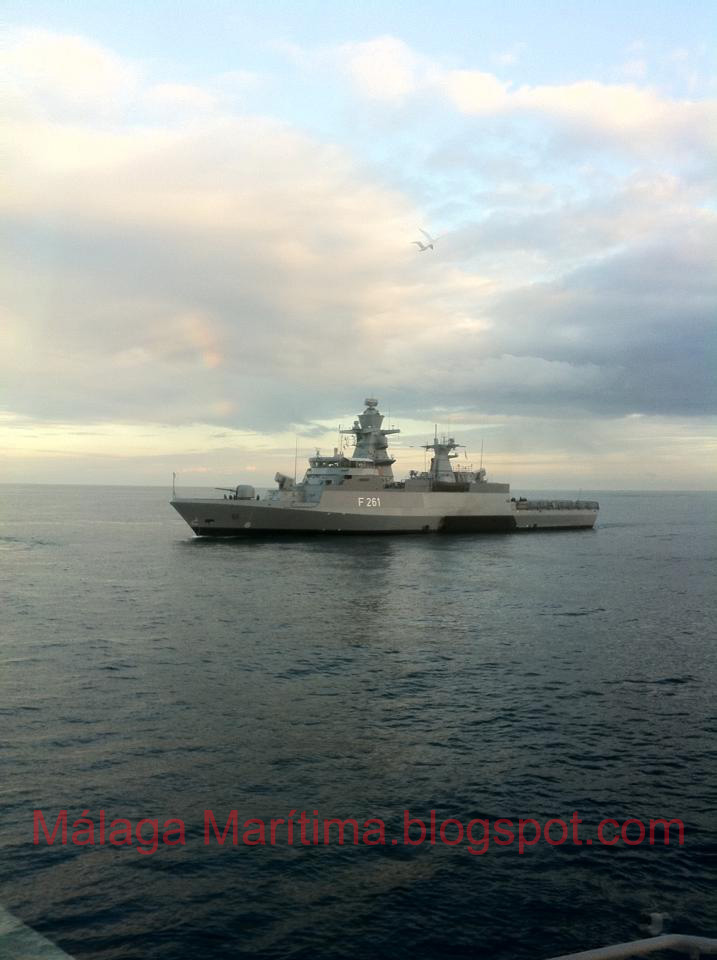 Málaga Marítima: La corbeta alemana MAGDEBURG F-261 descansa en Málaga