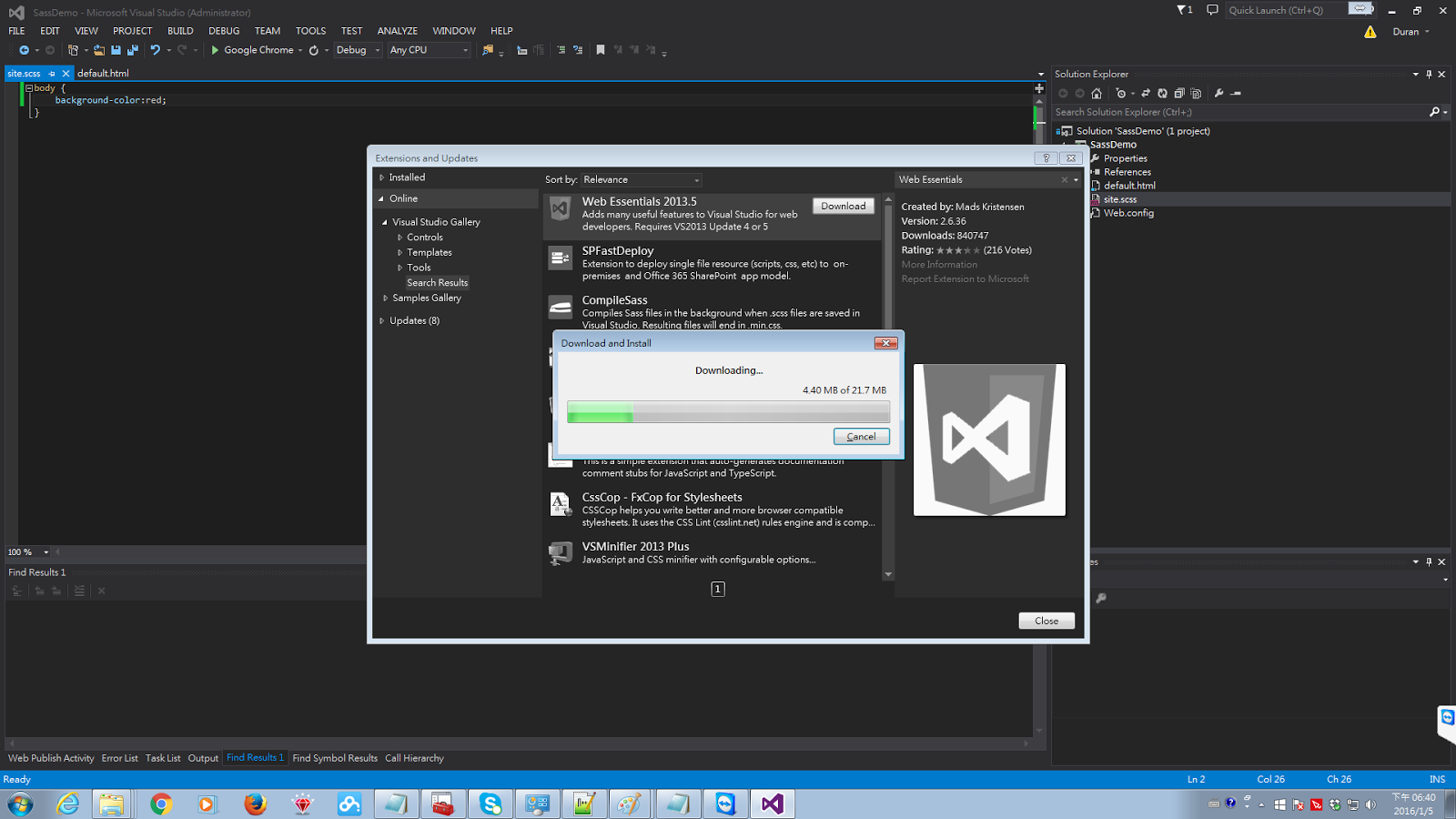 [Sass][Visual Studio] SASS 基本介紹與安裝 (An introduction to SASS and Using ...