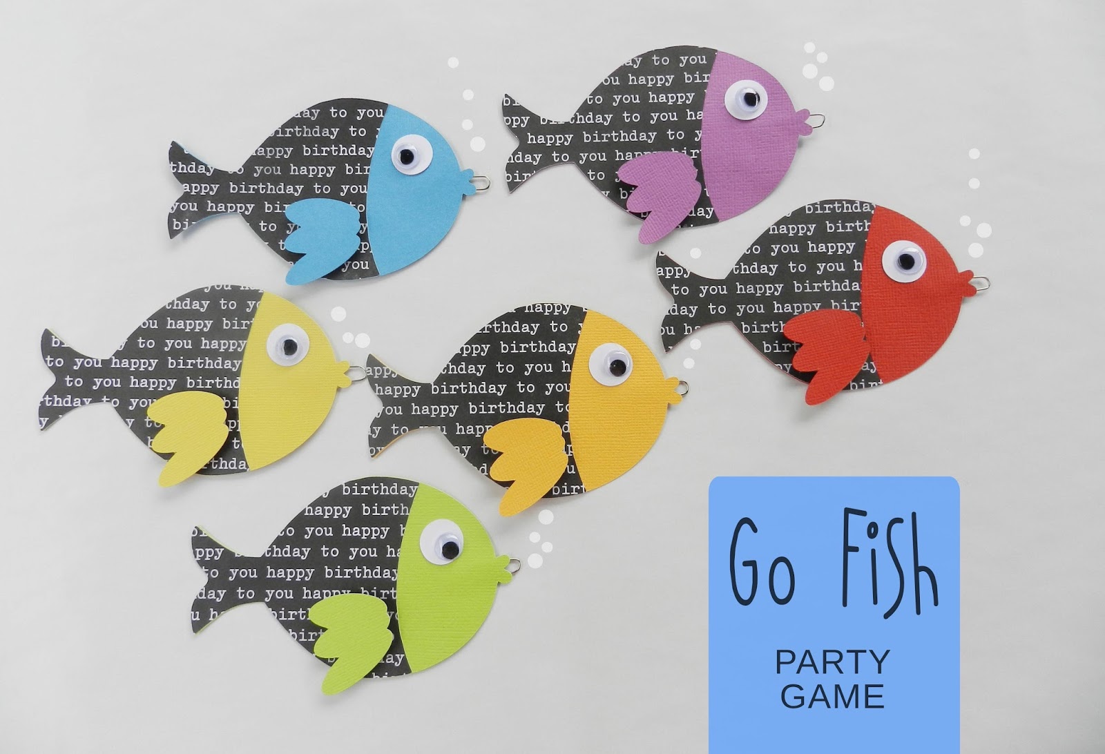 It's Written on the Wall: GO FISH Birthday Party Game For Camping ...