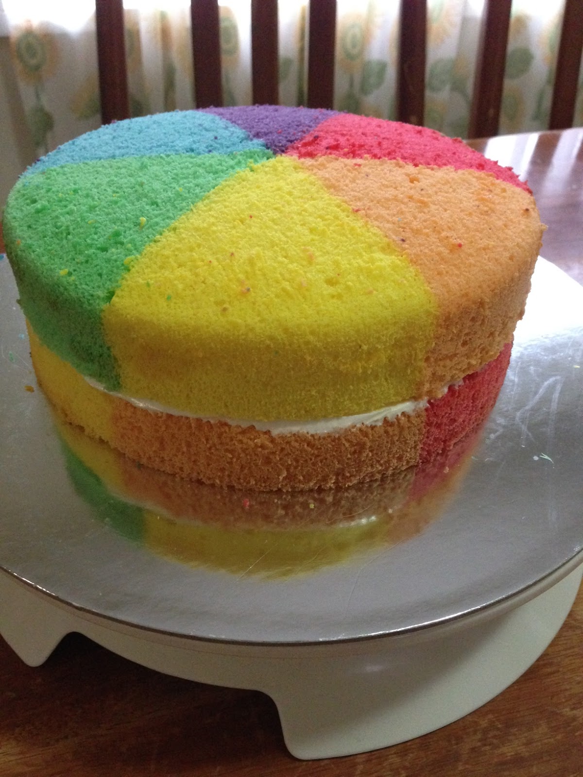 Heart of Mary: Rainbow (Colour Wheel) Chiffon Cake