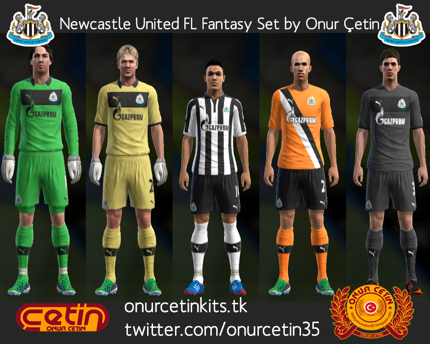 Newcastle United FL Fantasy Set (with 12-13 Puma Temp) | Kits by Onur Çetin