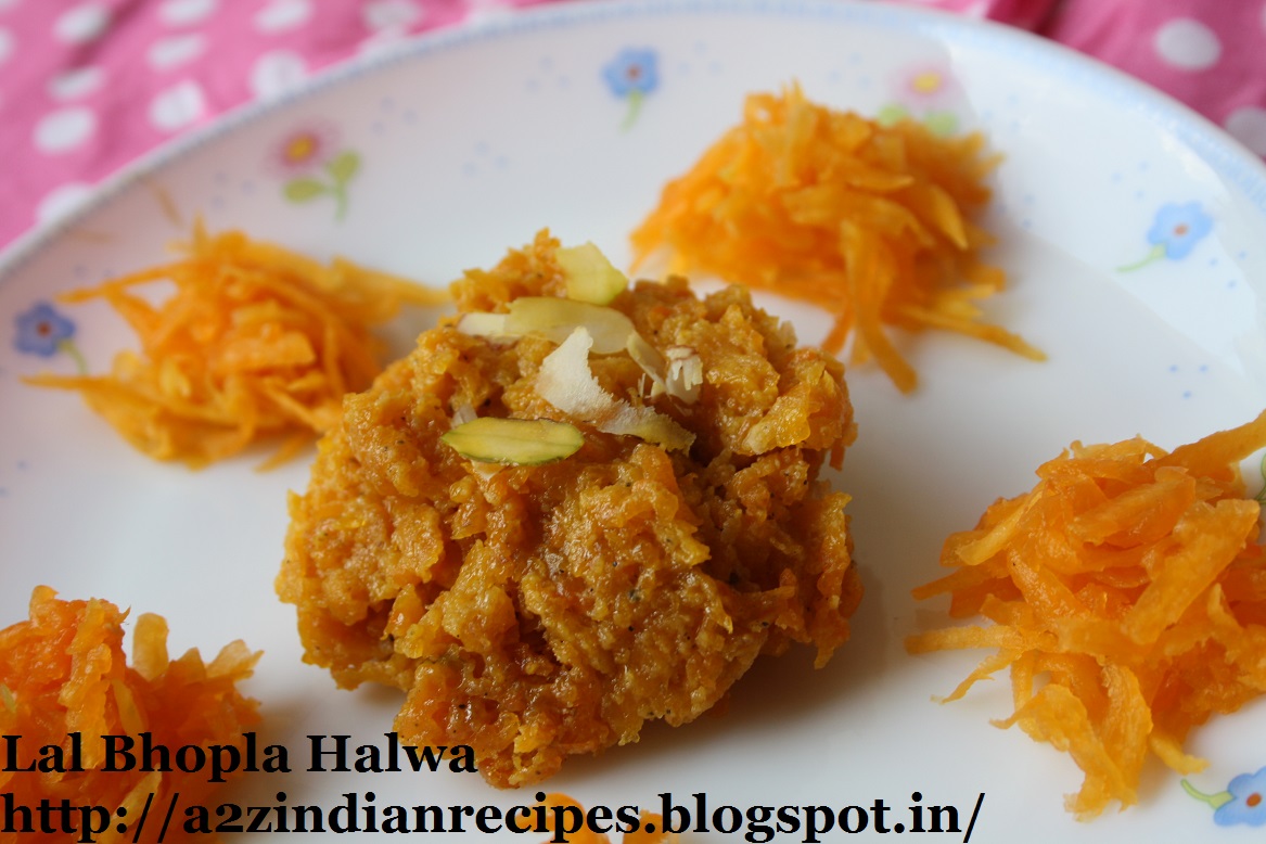 Best Marathi Recipes: Lal Bhoplyacha Halwa / Red Pumpkin Halwa