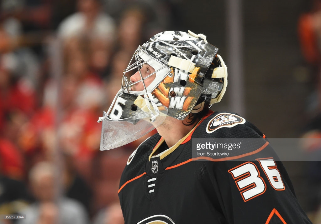 I Love Goalies!: John Gibson 2017-18 Mask