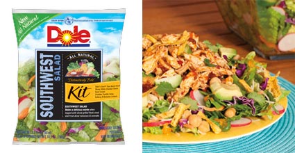 Sally's Coupons: 65¢ off Distinctively Dole salad kits Coupon