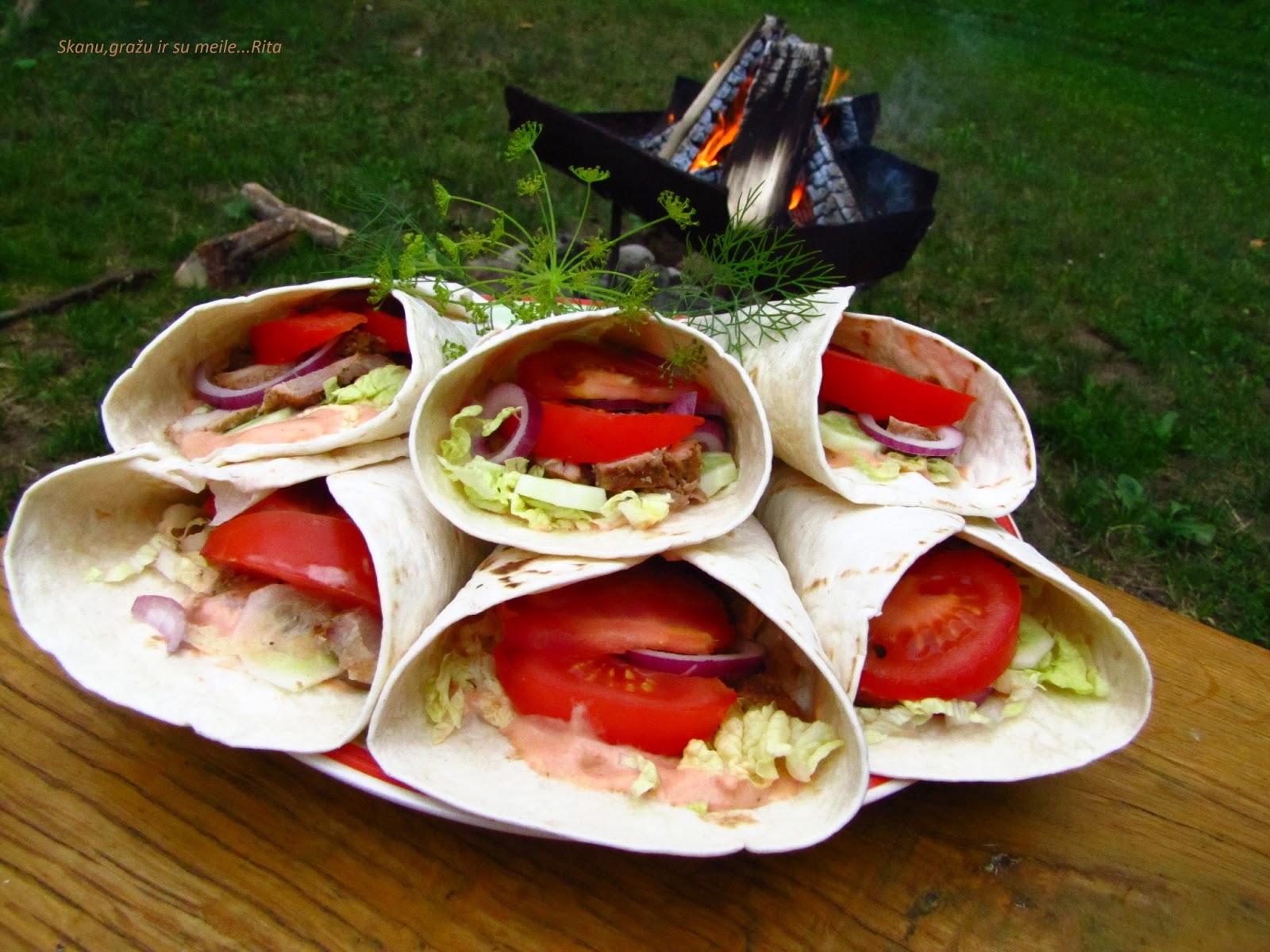 Ritos receptai : Tortilijos ant grotelių