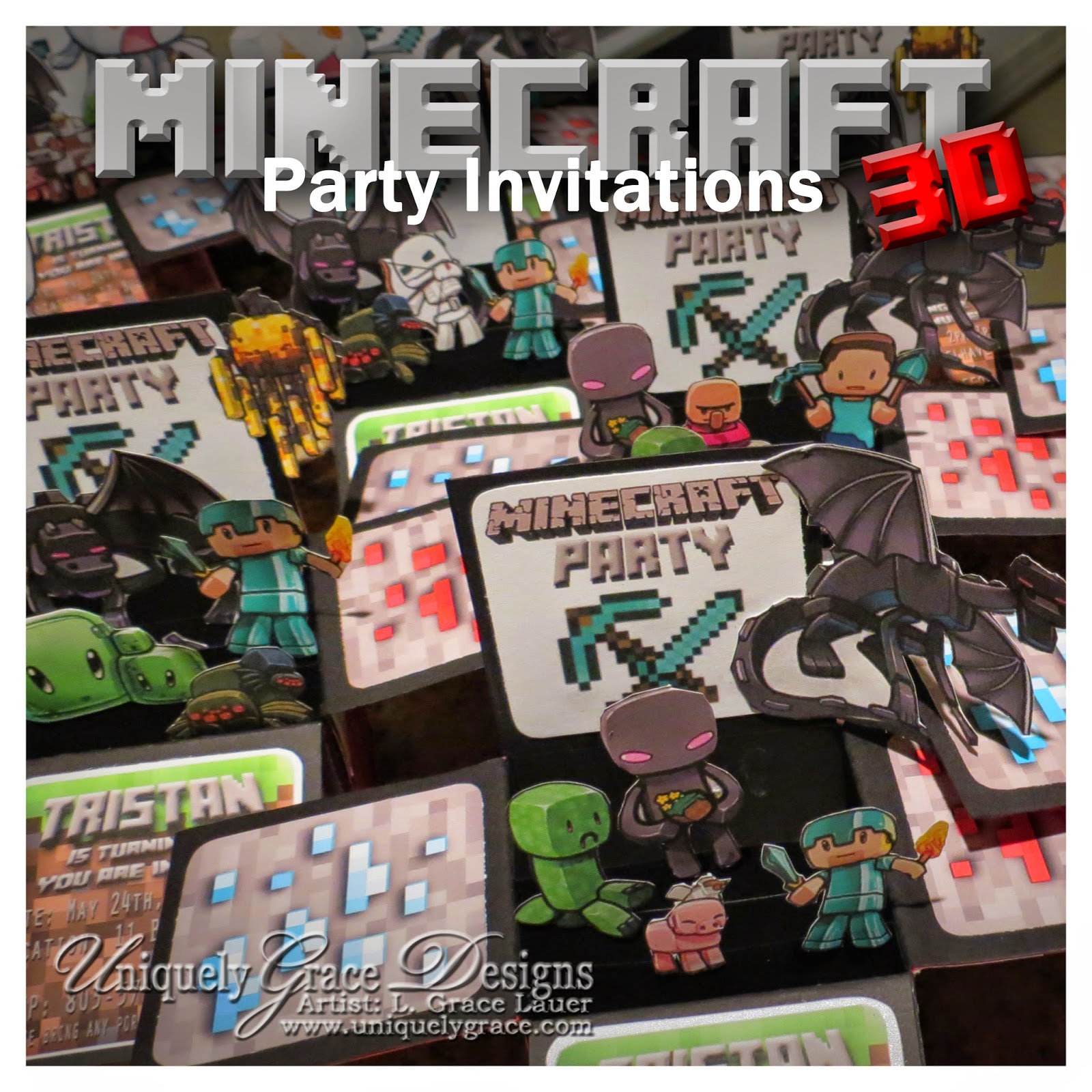 3d Box Invitations