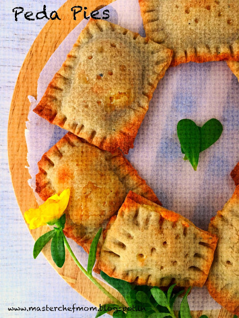 MASTERCHEFMOM: Peda Pies | A Fusion Dessert with Gluten free Flour ...