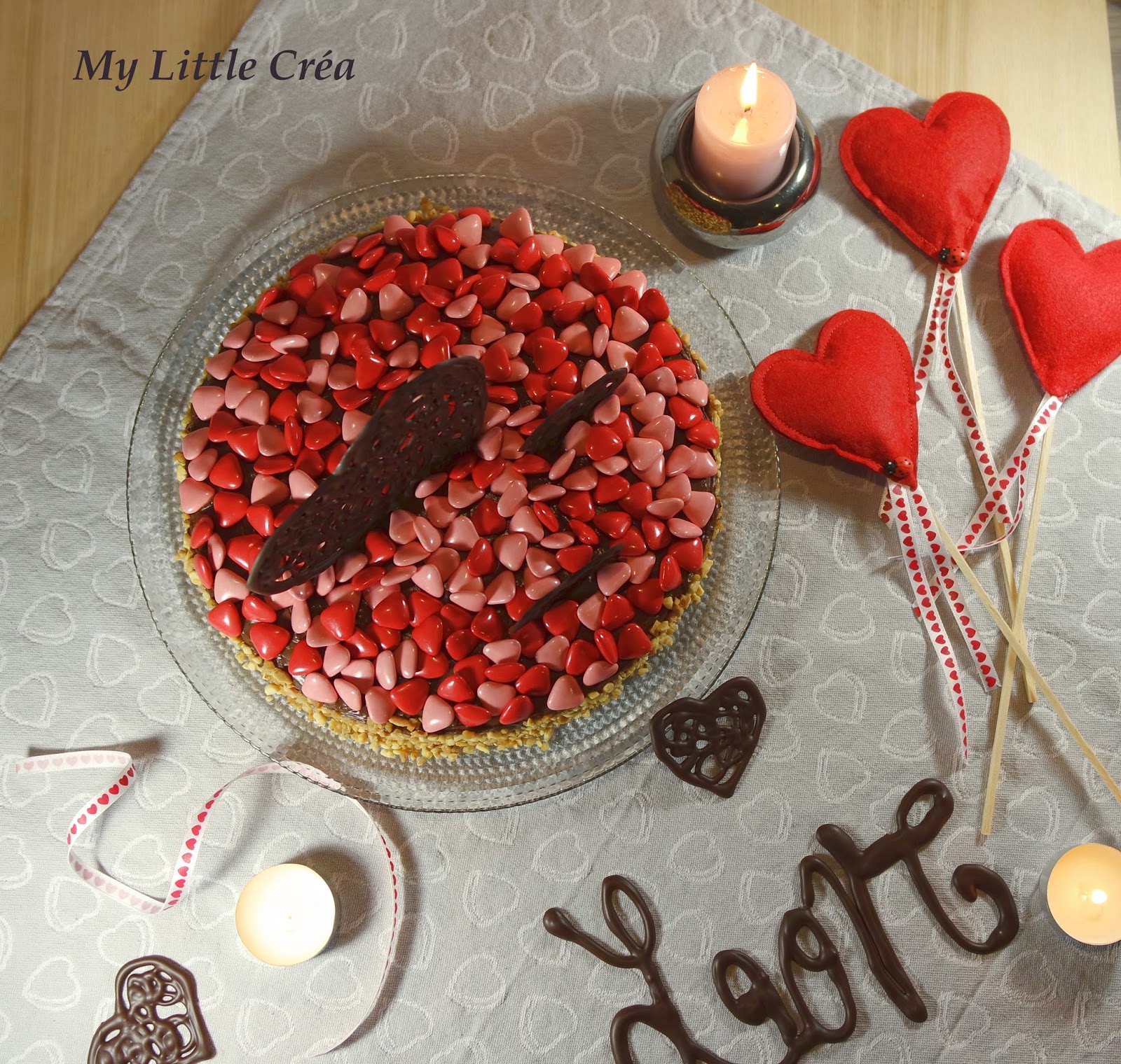 Gâteau de St Valentin tout chocolat #amour