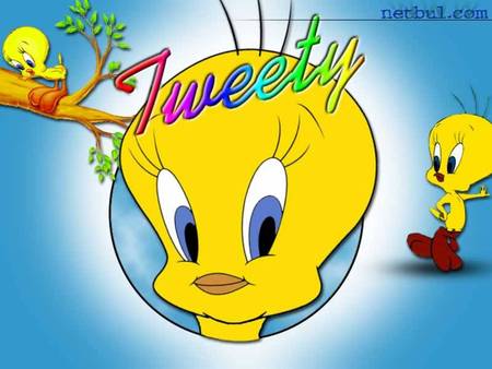 Cute Walt Disney Tweety Bird Characters Wallpaper