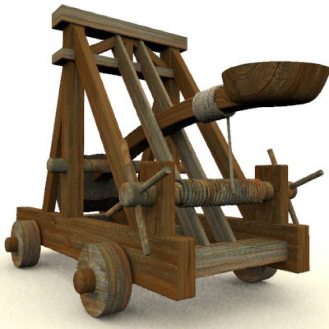 Catapultas de madera