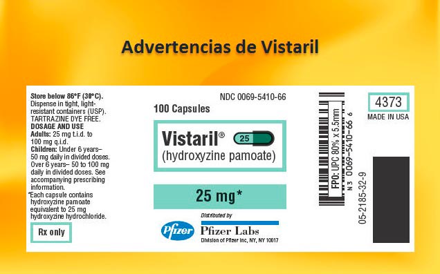 Advertencias de Vistaril | Saludvidasana.com: Ansiedad, Depresión ...