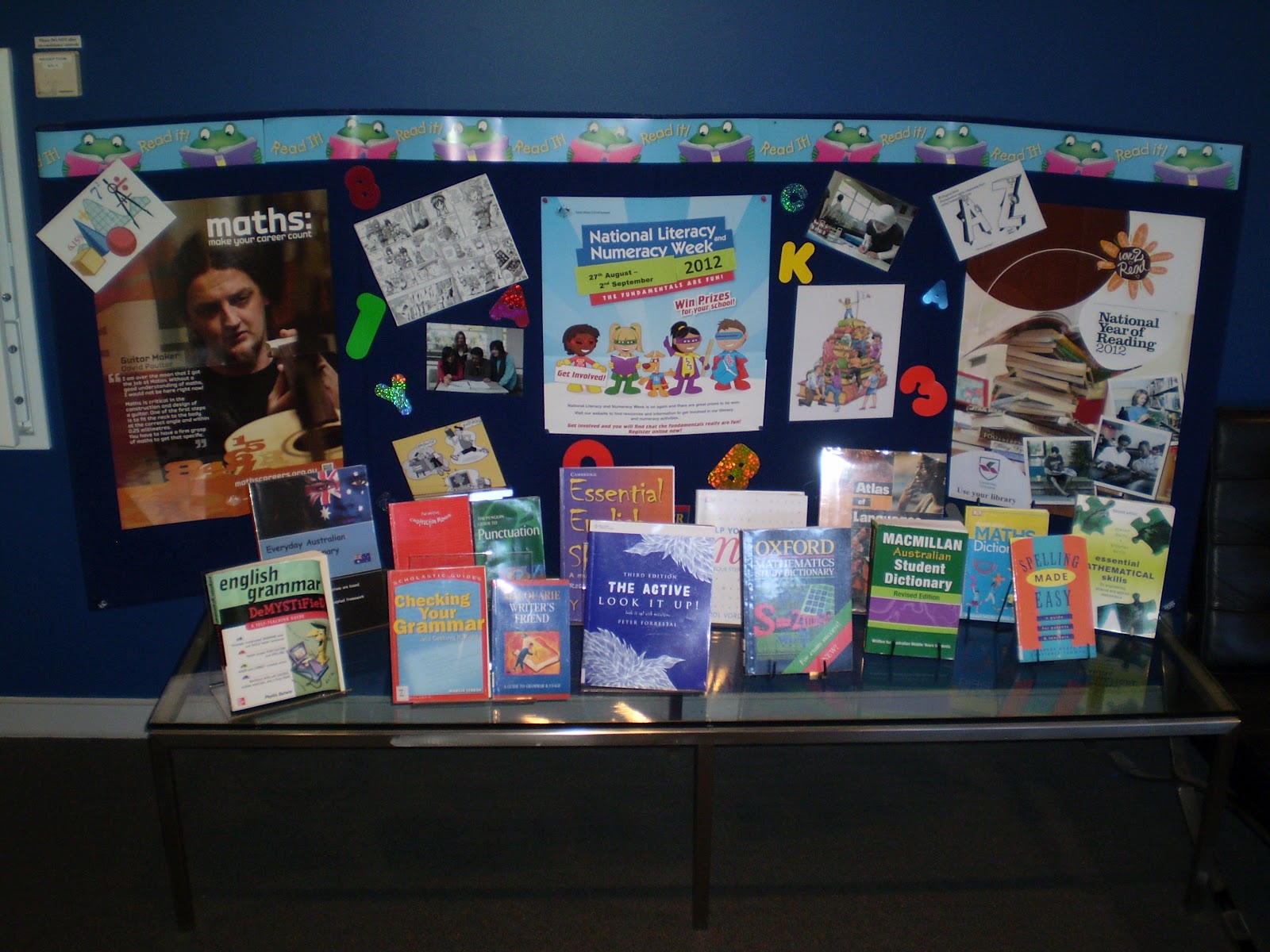 Canning College Library Displays: September 2012