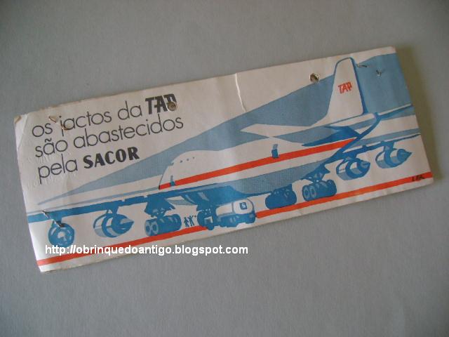 O Brinquedo Antigo: Bilhete de Avião da Tap de 1976