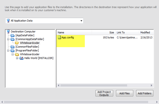 WhiteBoard Coder: Visual Studio 2012 C# Common Application Data