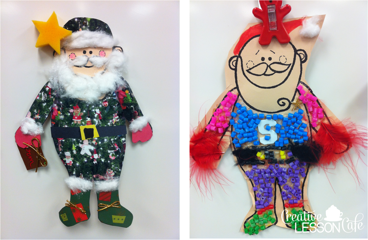 Creative Lesson Cafe: Santa's Stylish New Suit! December Holiday ...