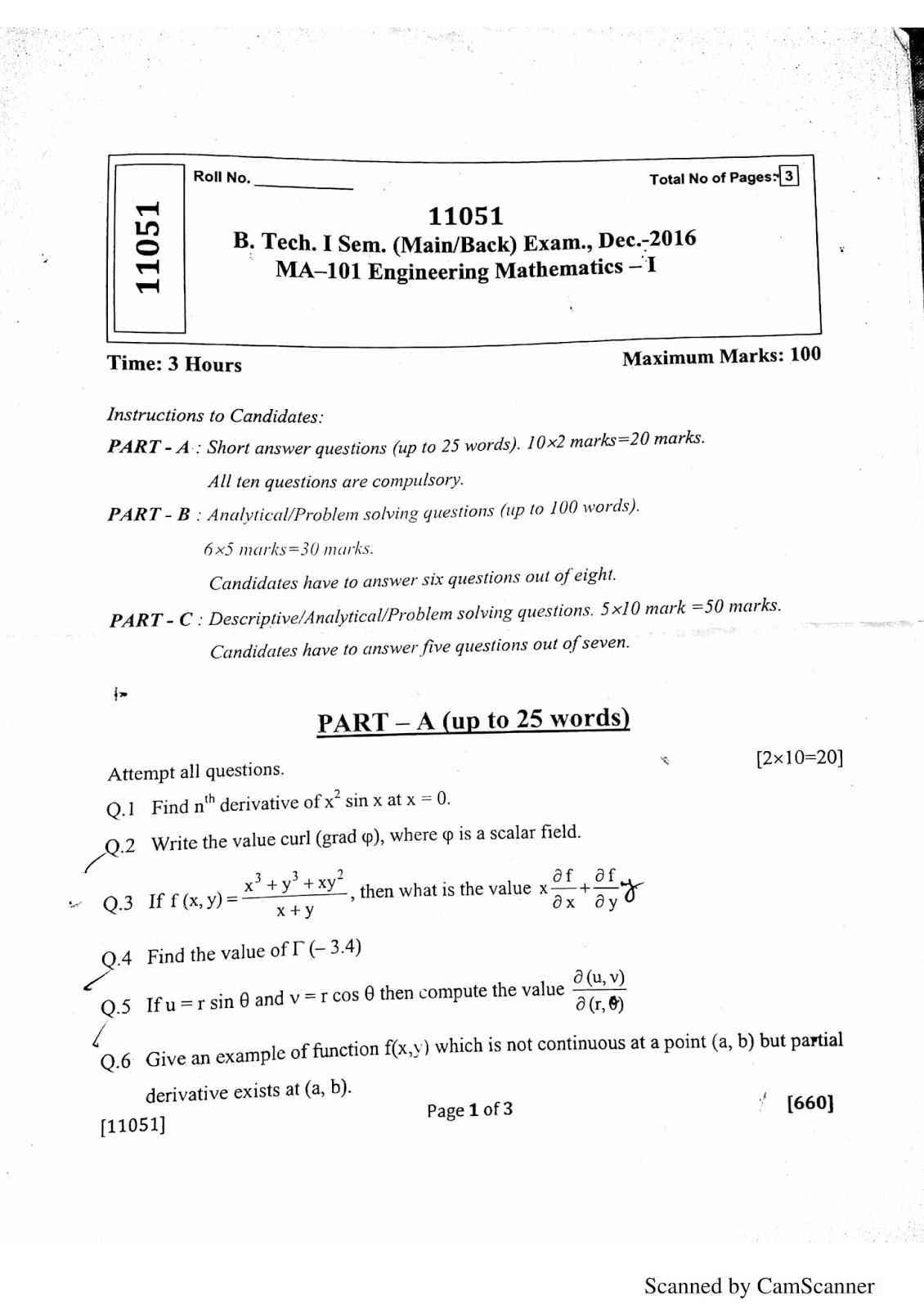 Pathshala Code Book: 1st Sem-Engineering-Mathematics-( I & II) -2015 ...