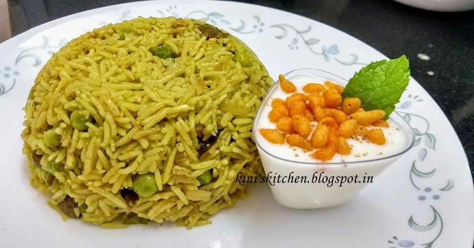 Matar Mushroom Biryani with Boondi Raita